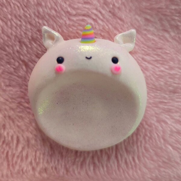 Kawaii Unicorn Worry Stone, Handmade Worry Companion, Thumb Stone ...