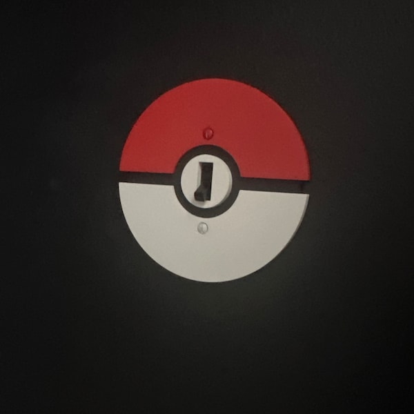 Pokemon Pokeball Light Switch Cover – Kids Room Decor, Gaming Nursery ...