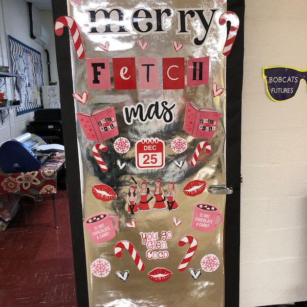 Mean Girls Christmas Bulletin Board: Merry Fetch-mas Decor (digital ...