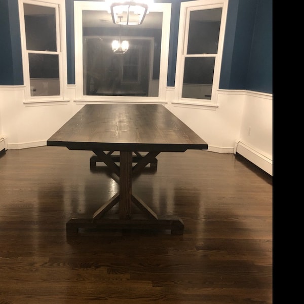 Long Farmhouse Table, Large Farm Table, Rustic Table, Custom Farm Table ...