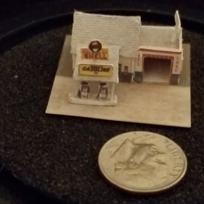 Pre Cut Paper Cardstock Kit Retro Gas Station Service Station cardstock ...