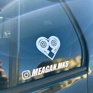 Instagram Decal 8 In. / Car Decal, Instagram Handle, Vinyl Sticker ...