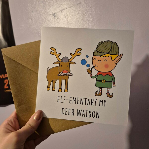 Funny Science Christmas Card - ...and A Partridge in A Petri ...
