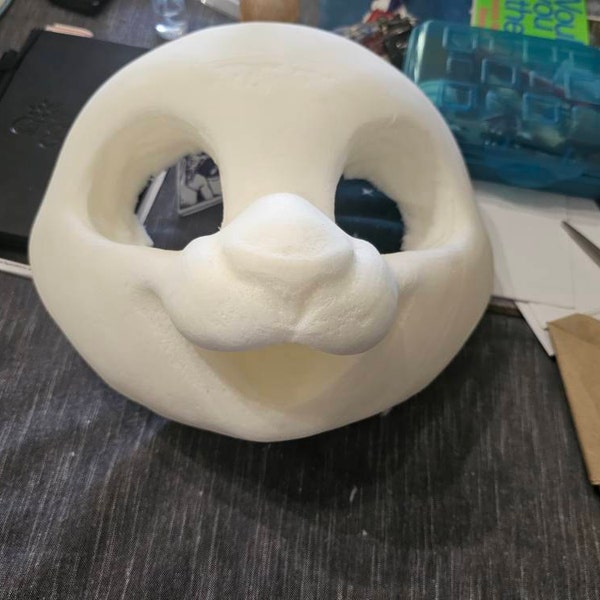 Fursuit Foam Head Base Kemono Kitty Cat Eyeblank and Teeth Options - Etsy