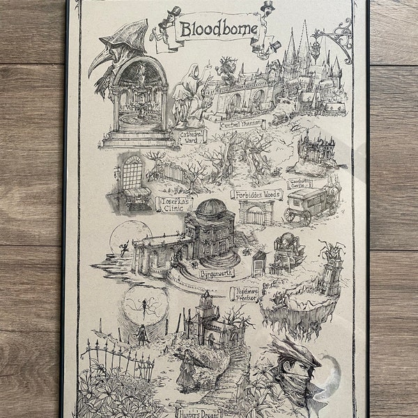 Map of Bloodborne - Etsy Canada