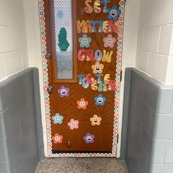 Set of 26 Groovy Letter Png, Groovy Alphabet Doodle Flower Gift Tag Png ...