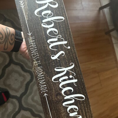 Personalized Kitchen Sign, Custom Kitchen Sign, Wood Sign for Kitchen ...