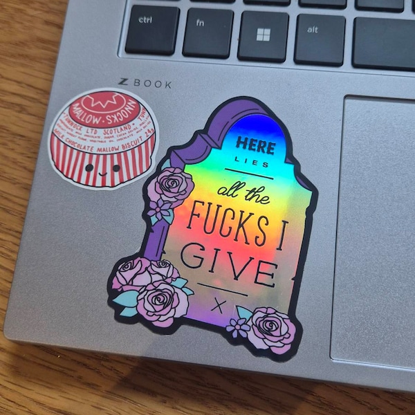 Holographic Glitter Burn Bright Matchbox Sticker - Mental Health Themed ...