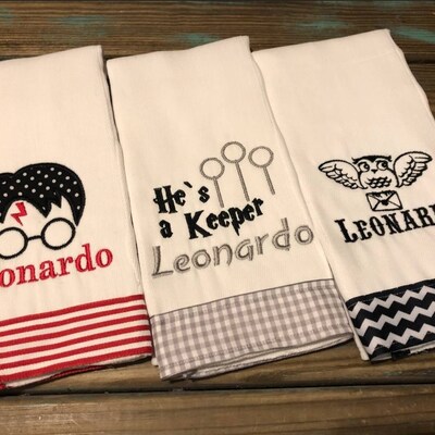 Personalized Burp Cloths House Divided NFL NBA Hockey MLB - Etsy