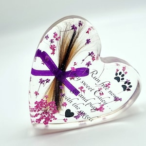 Lock of Hair Keepsake Ring Custom Resin Jewelry Clear - Etsy