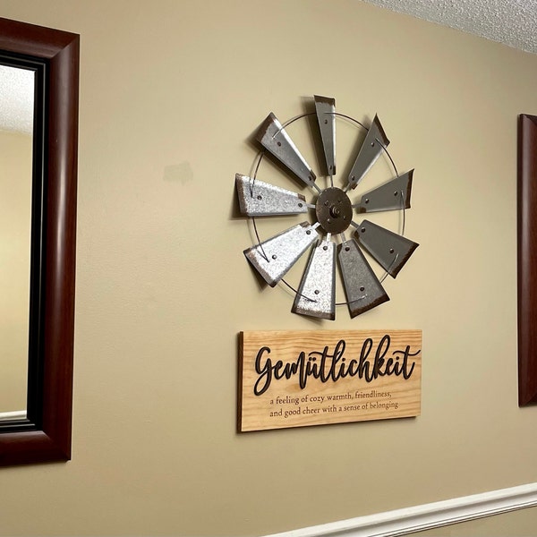 German Sign Wood Sign Pallet Sign Wedding Gift Gemutlichkeit Sign ...