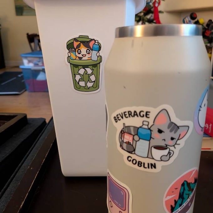 Beverage Goblin Sticker – Kittie Treats Shop