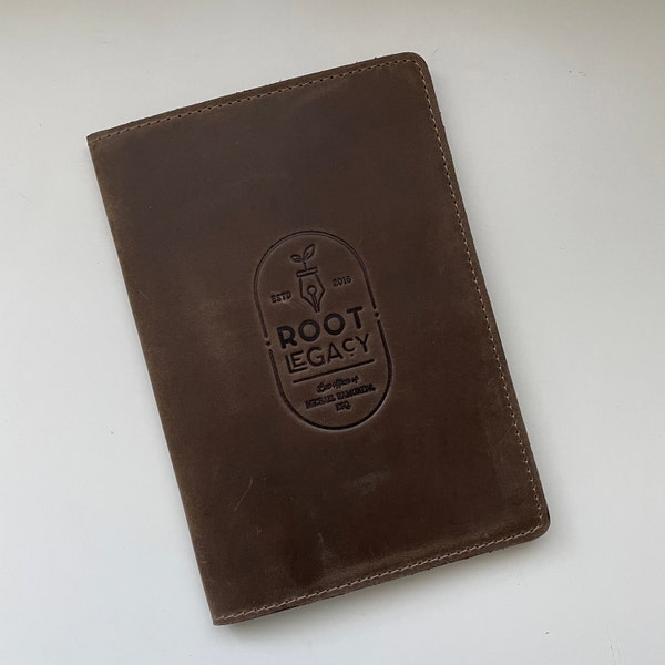 Personalized Leather Journal, Custom Journal With Initials, A5 Leather ...