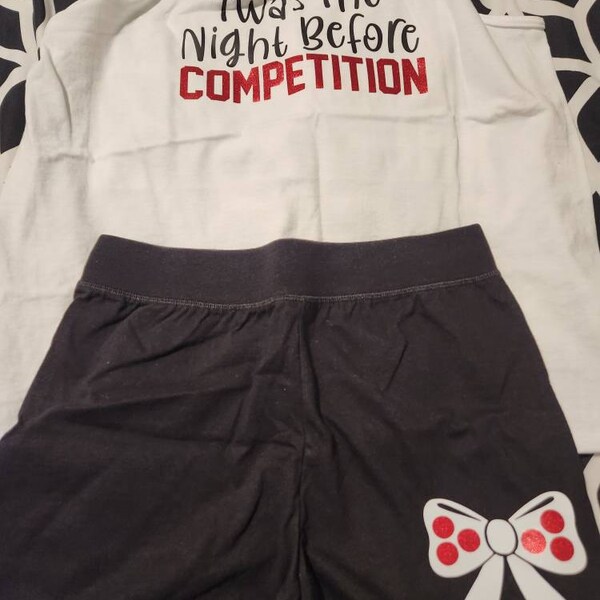 Twas the Night Before Competition, Cheerleading Gift, Pajama Set ...