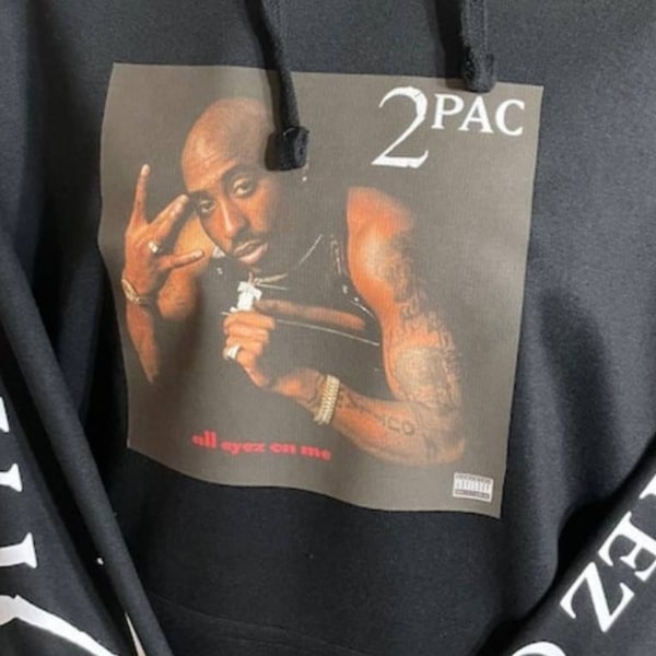 2pac Tupac Shakur Custom Hoodie | All Eyez on Me Men's Unisex - Etsy