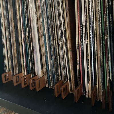 Vinyl Record Divider, Record Dividers, Vinyl Record Storage, Handmade ...
