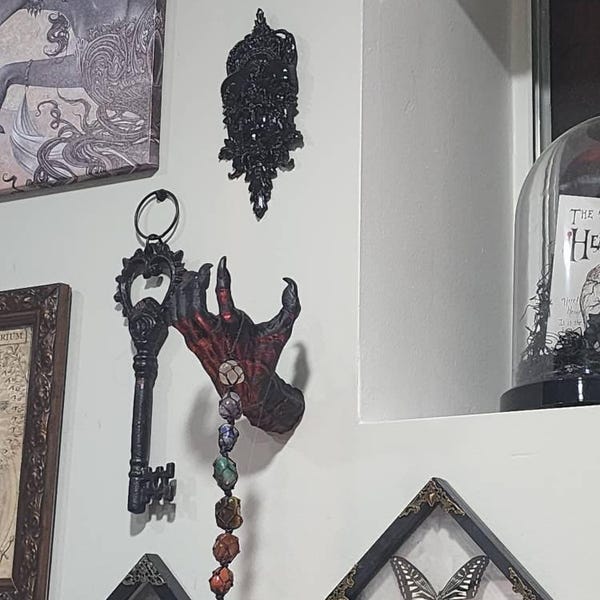 8" Victorian SKULLS Ornamental PLAQUE • Realistic Decorative 3D ...