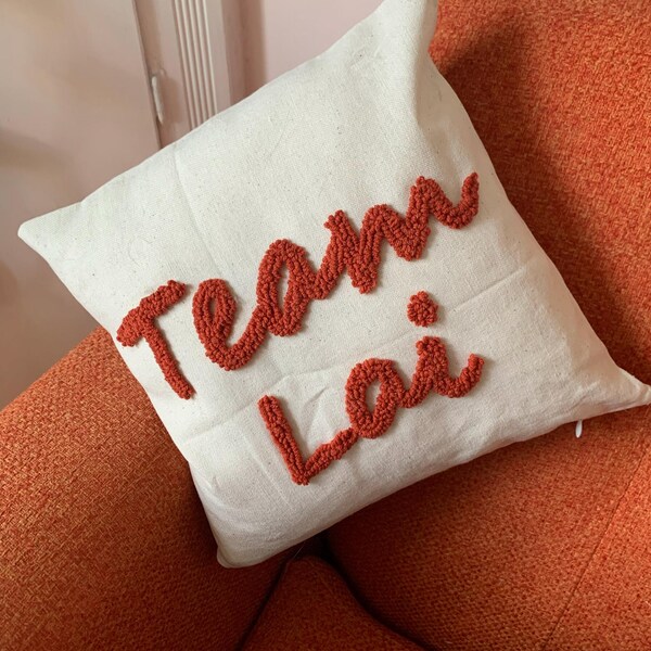 Custom Embroidered Pillow Personalized Gift, Home Decor, Anniversary ...