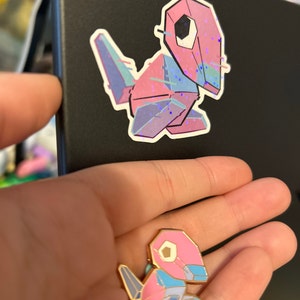 Porygon Glow-in-the-dark Hard Enamel Pin 1in. - Etsy
