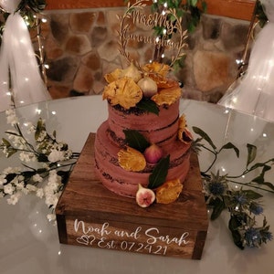 Custom Cake Topper. Wood Tree Wedding cake topper Wood Cake | Etsy