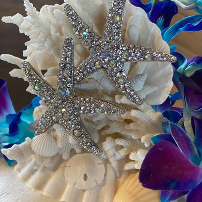 Beach Theme Cake Topper, Coastal Nautical Orange Tiger Nautilus Shell ...