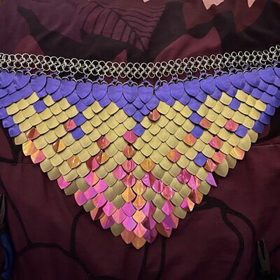 Iridescent Glass Dragon Scale Mosaic ,12x12 Mosaic Tile on Mesh ...