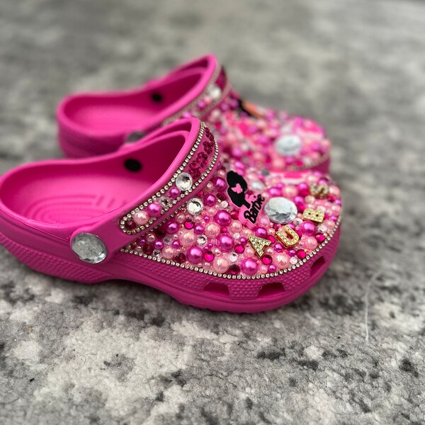 Women's Blinged Crocs- "blk Queen Purple Royalty" - Etsy