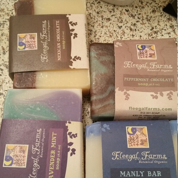 Four Bar Special. You Pick 4. Natural Soap. Cold Process Soap. Vegan ...