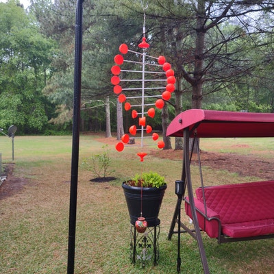 Kinetic Wind Spinner Kinetic Sculpture Hanging Spinner Art Windmill ...