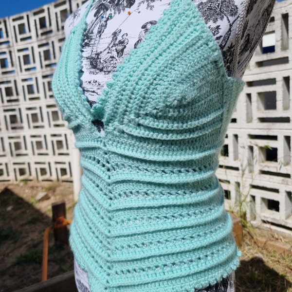 Crochet PATTERN | Callisto Crop Top Crochet Pattern | Women's Halter ...