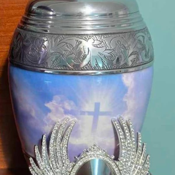 Cross Purple Cremation Urns for Human Ashes Large XL Small Cremation ...