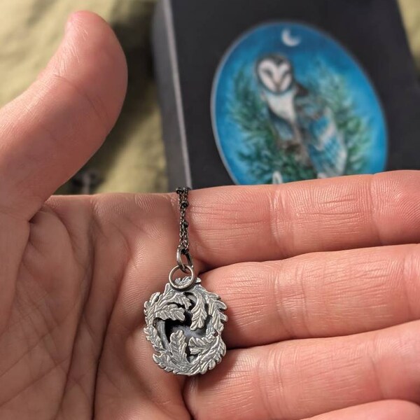 Datura Moonflower Necklace- Sterling Silver Handmade Metalsmith Jewelry ...