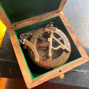 Personalized Working Compass, Custom Engraved Compass, Silver Handmade ...