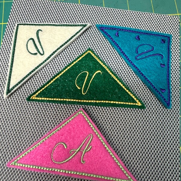 Floral Corner Bookmark Satin Stitch, Digital Files, Machine Embroidery ...