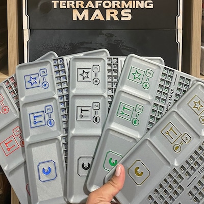 Terraforming Mars Player Boards 3D Printed, High Quality, PLA, .07mm ...