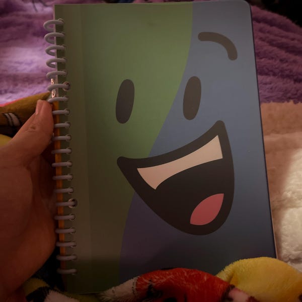 Book Spiral Notebook! (BFDI, BFDIA, TPOT) A5 Size, Blank Journal ...