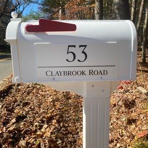 Modern Address Mailbox Decal Street Address Mailbox - Etsy