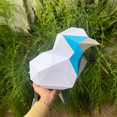 Three Faces Mask. Geometric Template, DIY, Papercraft, PDF, Decoration ...