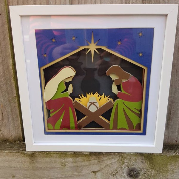 3D NATIVITY Shadow Box - 3D CHRISTMAS Svg - for Cricut - for Silhouette ...