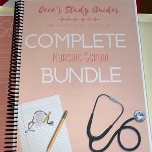 PRINTED DIGITAL Complete Nursing Study Guide Bundle Hard Copy & PDF ...