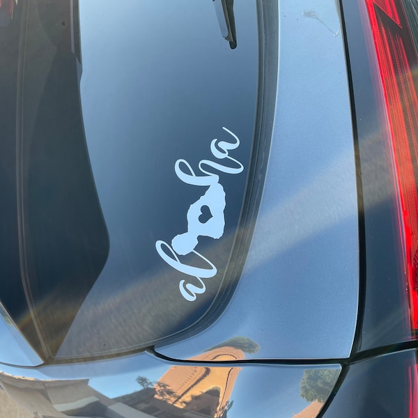 Live Aloha Hawaii Custom Vinyl Decal Sticker Flask Water Bottle Laptop ...