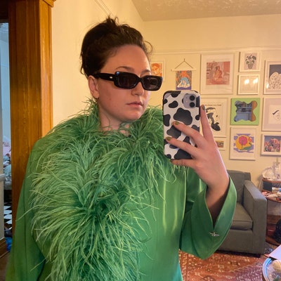 1980s Haband for Her Floral Polyester Short Sleeve Blouse. Fits up to ...