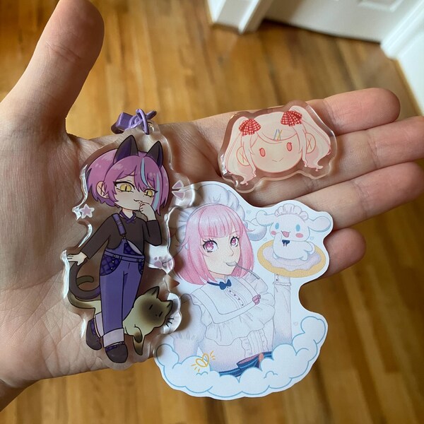 Project Sekai Nightcord at 25:00 Alt Hairstyle Acrylic Pins - Etsy