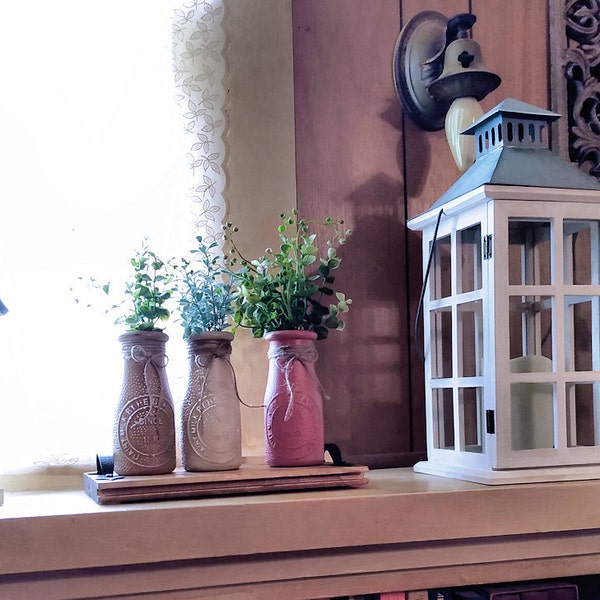 Farmhouse Bowl Filler, Rag Balls, Navy Blue and Tea Dyed Floral Fabric ...