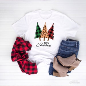 Buffalo Plaid Cheetah Tree Svg,christmas Tree Svg,merry Christmas Svg ...