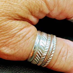 Sterling Silver Stacking Ring Set // Set of 8 or 6 Sterling Silver ...