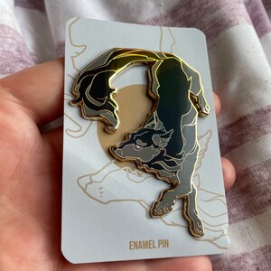 Adventurer Wolf Hard Enamel Pin Wolf Forest Lapel Pin Collector ...