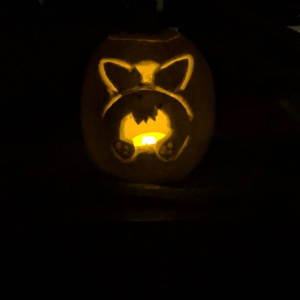 Triceratops Fossil Silhouette Printable Pumpkin Carving Pattern ...