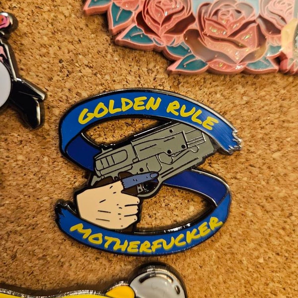 Fallout Lucy Golden Rule Enamel Pin - Etsy