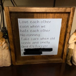 11 1/4 Squared Greys Post It Note, Greys Sign, Post It Note Married ...